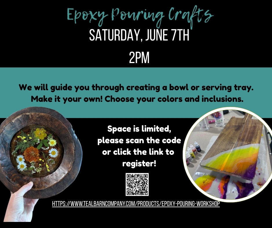 Epoxy Pouring Workshop – Teal Barn Company